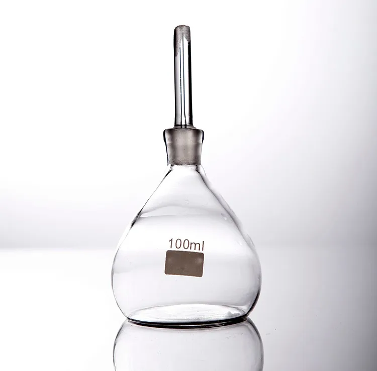 1000ml Amber Glass Pear Shaped Separatory Funnel for Lab