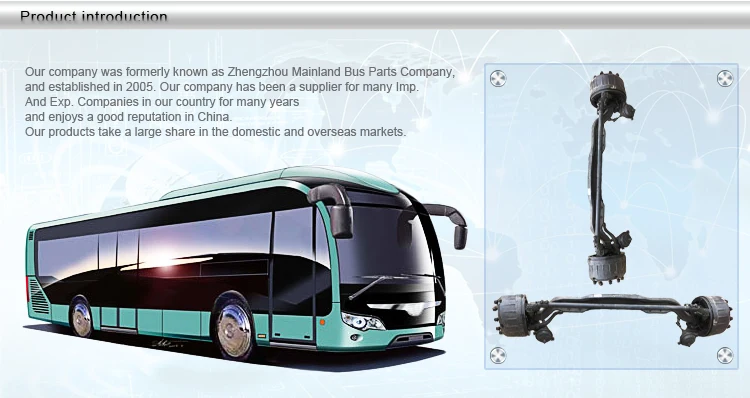 Hot Sale Front Axle And Rear Axle For Yutong Bus - Buy High Quality ...