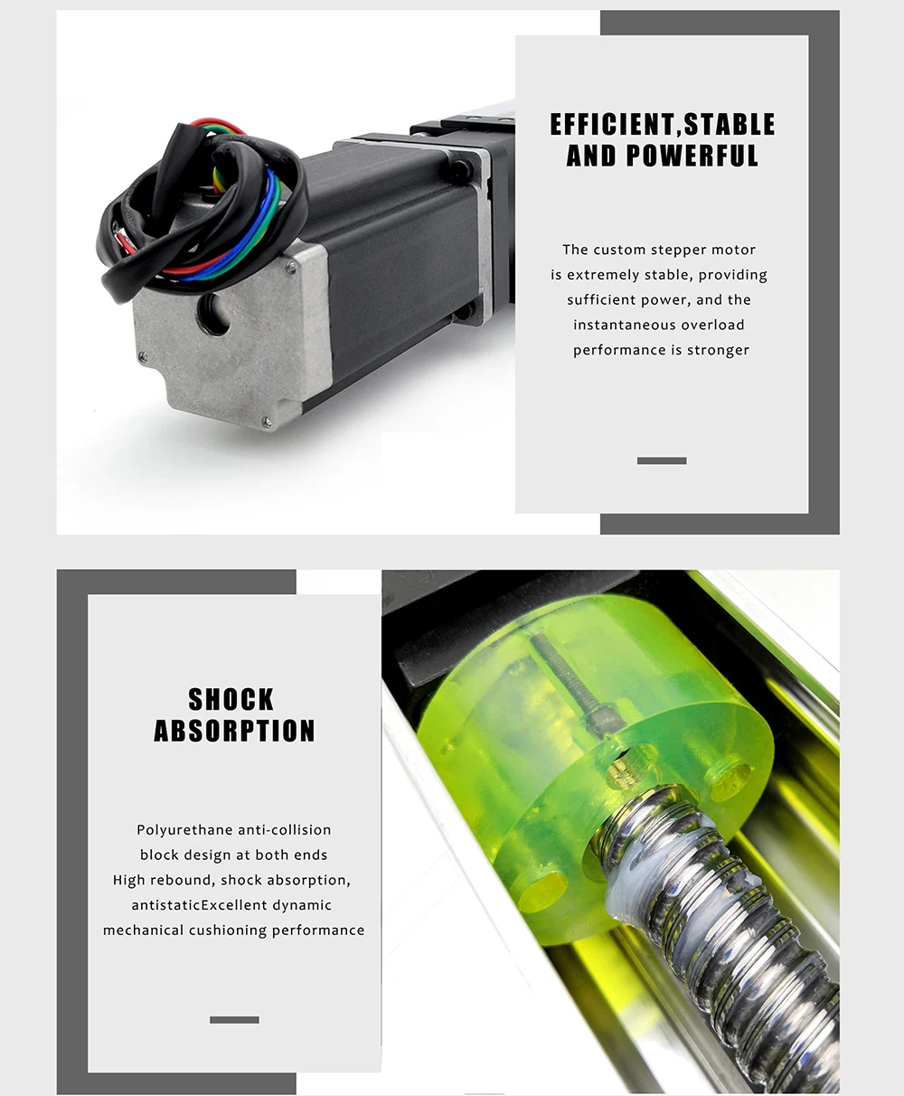 3-axis gantry XYZ linear stage 50mm-4000mm customizable ball screw linear module guide slide ...