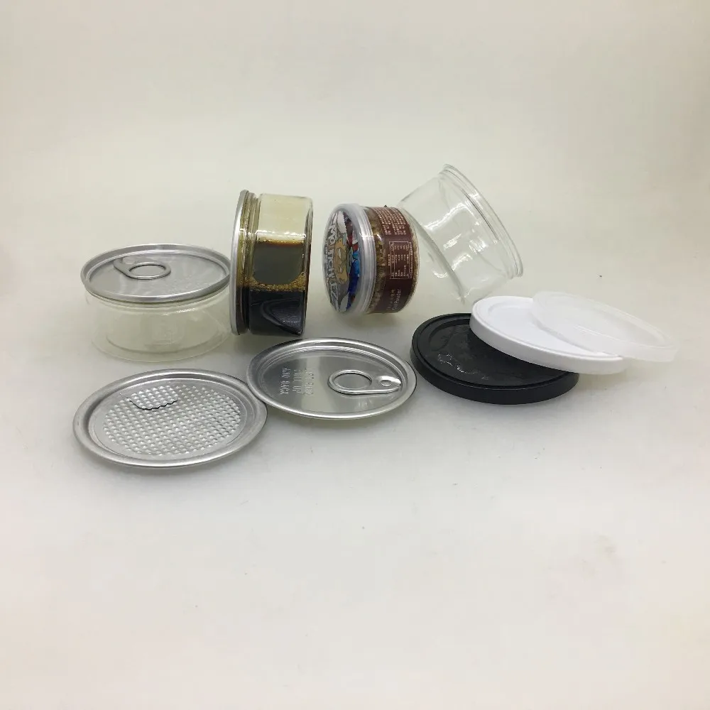 Manufacture Small Plastic Can With Easy Open End And Plastic Lid ...
