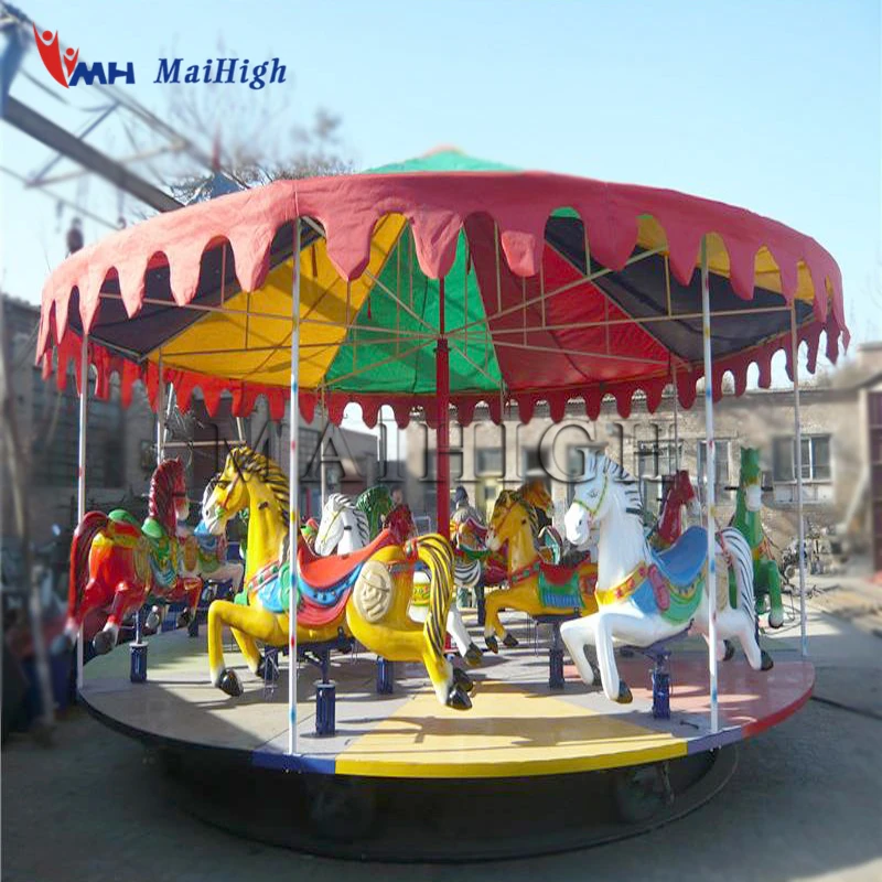 Cheap Horse Ride Adult Electric Carousel Merry Go Round