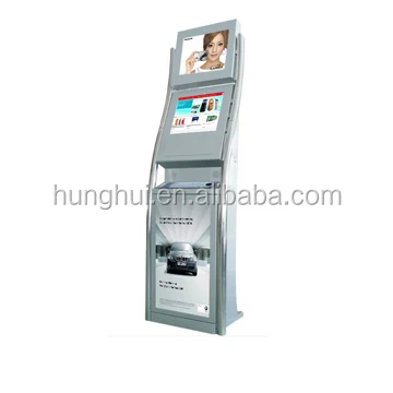 Touch Screen Prepaid Card Vending Machine / Cash Acceptor Payment Kiosk ...