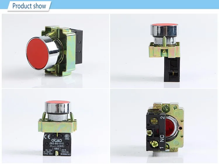 Xb2-ba42 Cngad Red Xb2 Momentary Flush Push Button Switch - Buy Xb2 Push Button Switch,Xb2 Push ...