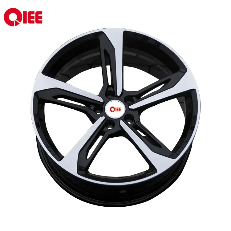 Q8 Car 5 Spoke Black Rims 18 19 20 Forged Alloy Wheels 5x112 For Audi ...