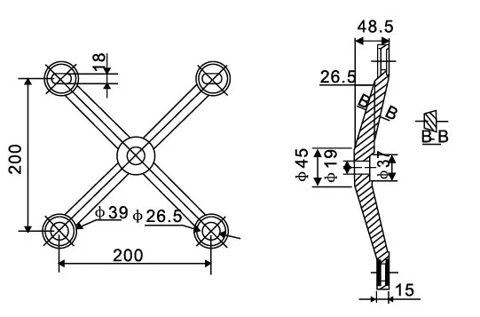 4 Way Glass Spider Fitting - Durable and Stylish Solutions