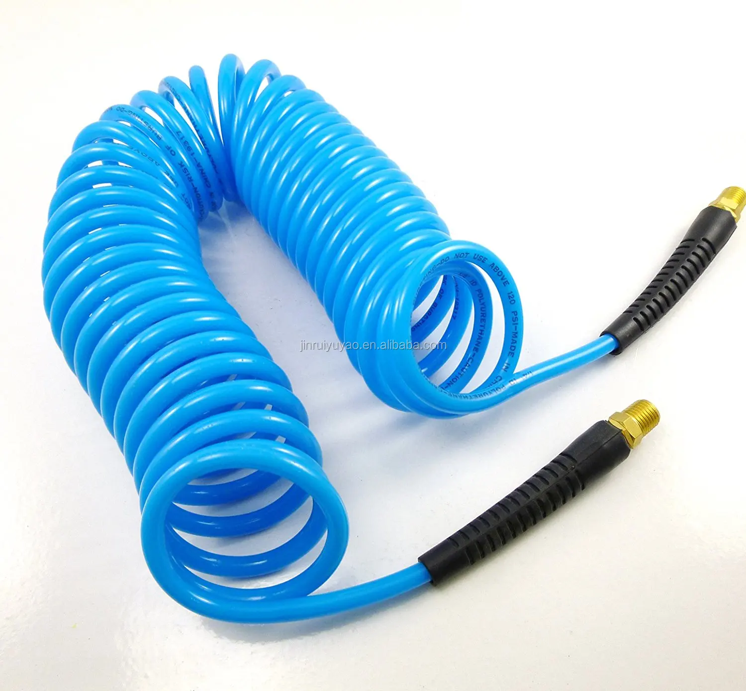 12mm*8mm 15m Pu Retractable Tube With 1/4' Brass Fittings Immovable ...