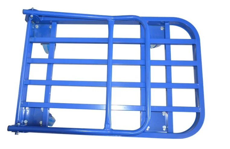 300Kg Empat Roda Platform Tabung Persegi Beban Berat Troli Industri ...