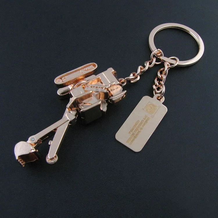Forklift Metal Key Chain /nice Excavator Key Ring /blank Car Key Holder ...