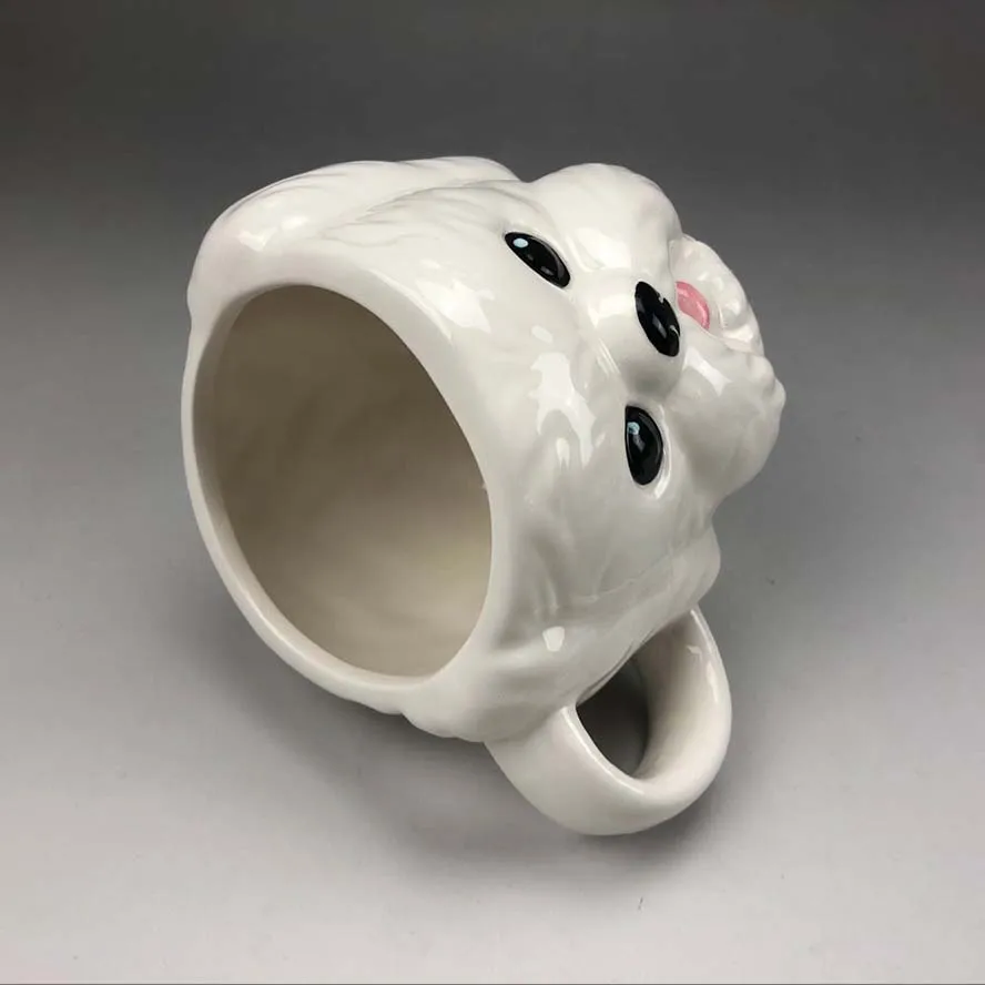 Creative 3d Dog Shaped Cup Animal Ceramic Funny Coffee Mug - Buy Dog ...