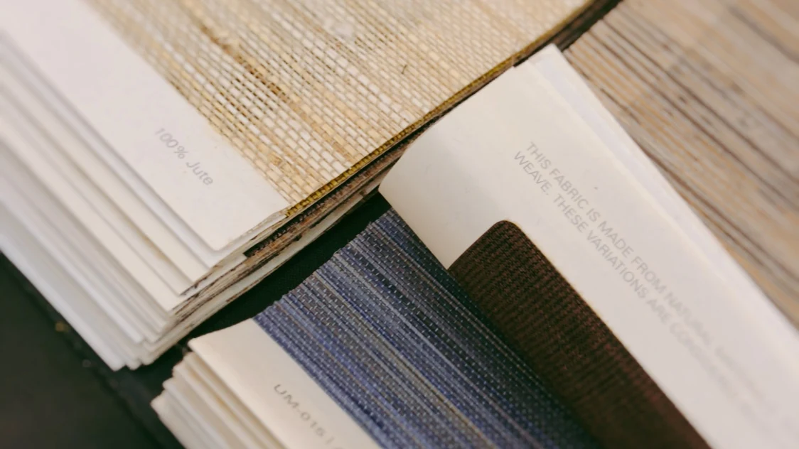 Roller Blind Sample Book - Decheng Bamboo Curtain Designs