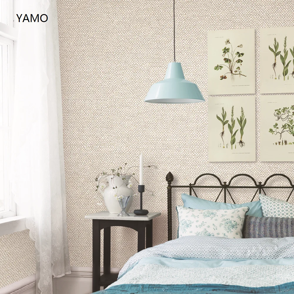 Classic Nonwoven Wallcovering Seamless Textile Wall Cloth For Home ...