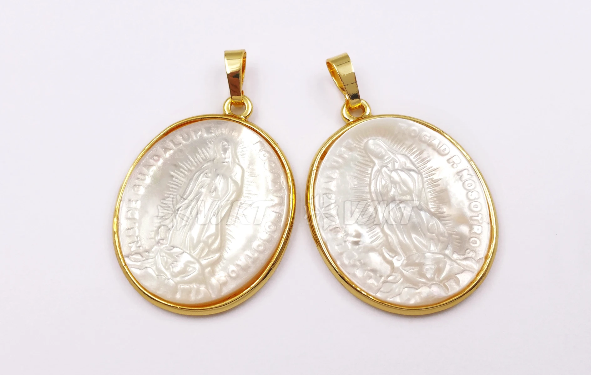 WT-P1353 Newest Big Hand Make Carved Virgin of Maria Pendant,24k Gold ...