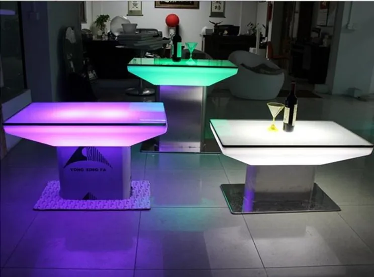 Hotsale Led Lighting Furniture Sets Led Dining Table - Buy Led Dining ...