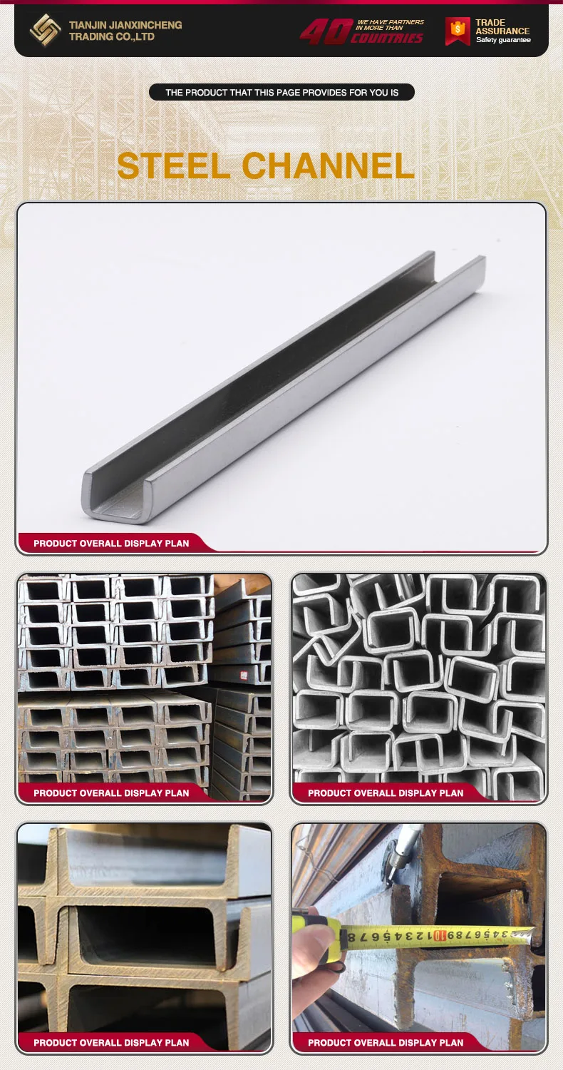 U Channel Steel Sizes/jis Standard Hot Rolled 100*50*5.0 Mm U Type ...