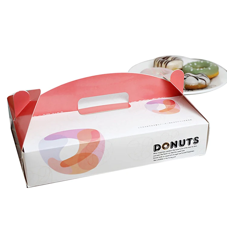 Custom Printed Rectangle Food Packaging - Donut Boxes