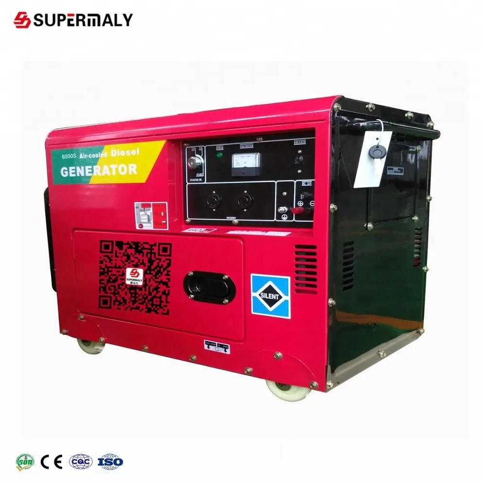 Home Use Four Wheels Portable Silent Generate Air-cooled 20kw diesel ...