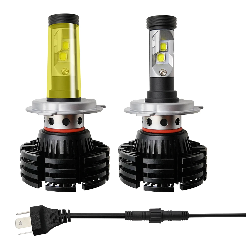 Car Accessories 16000 Lumen Led Headlight 100w S2 4 Sides Car H4 Led ...