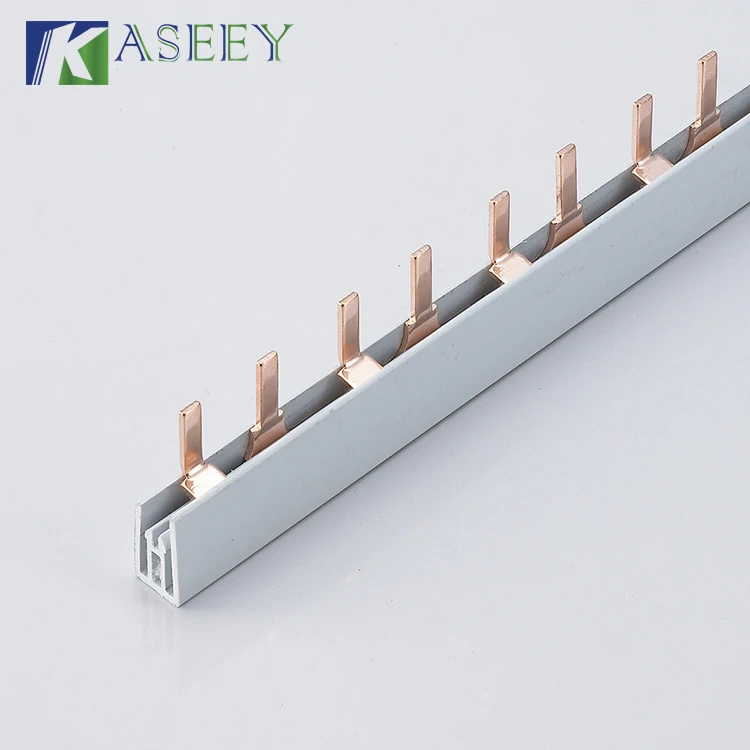 DISTRIBUTION BUSBAR, PIN TYPE 2 POLE 63A COPPER MCB BUS BAR