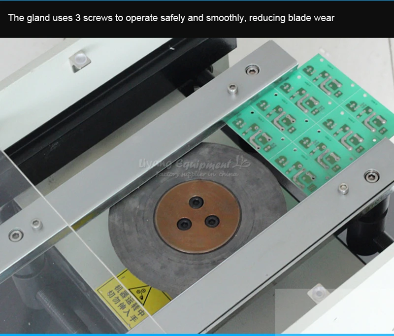 Smooth Low Noise Electronic Circuit Board PCB Cutting Shearing Machine ...