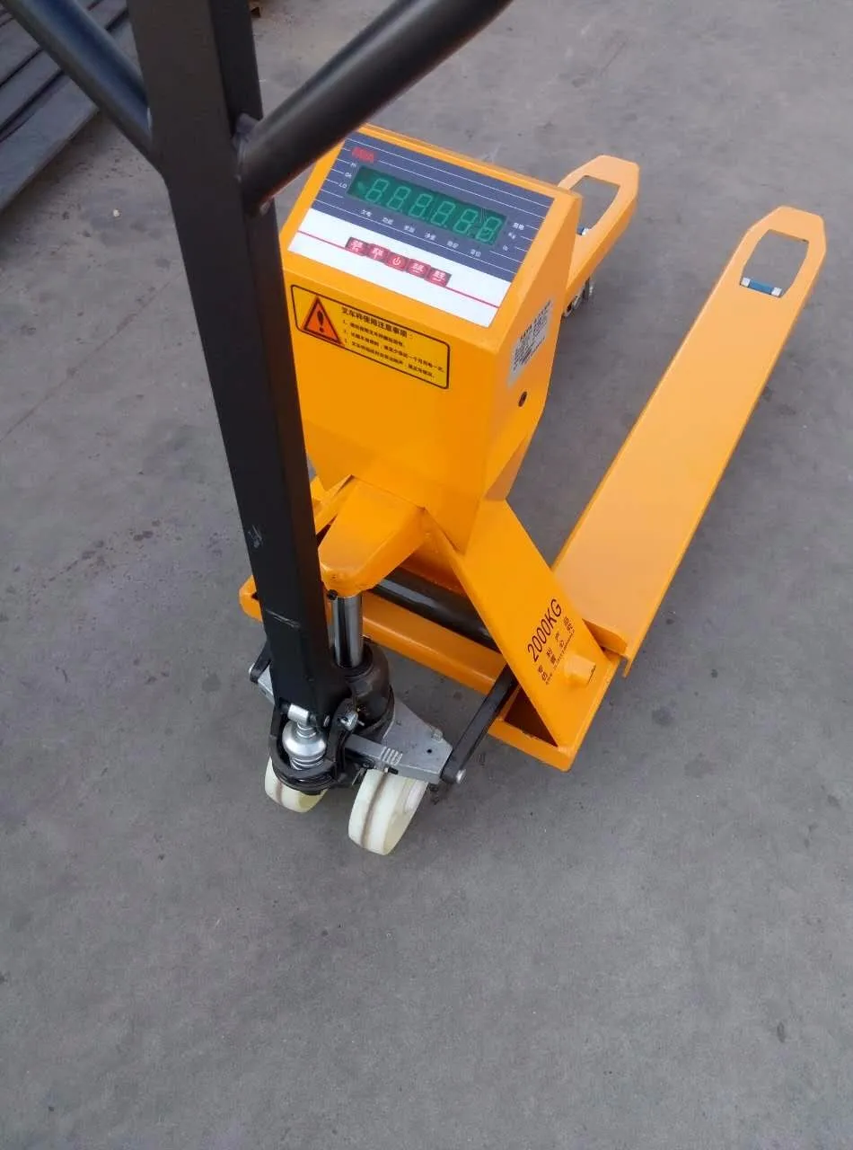 Hydraulic Hand Pallet Scale Manual Weighing Hand Pallet Truck Scales ...