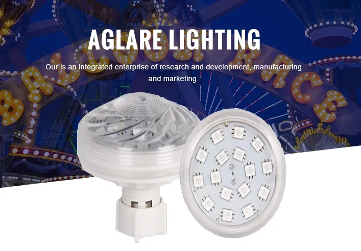 Smd5050 60mm Rgb Cabochon Forain Led Chameleon Lights