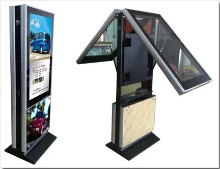 55 Inch Floor Standing Double Sided Monitors With Or Without Touch ...