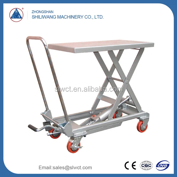 Portable Hydraulic Stainless Steel Scissor Lift Trolley - Buy Stainless ...