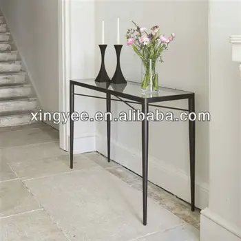 Antique Console Table Lobby Living Room Side Table Iron Stainless Steel ...