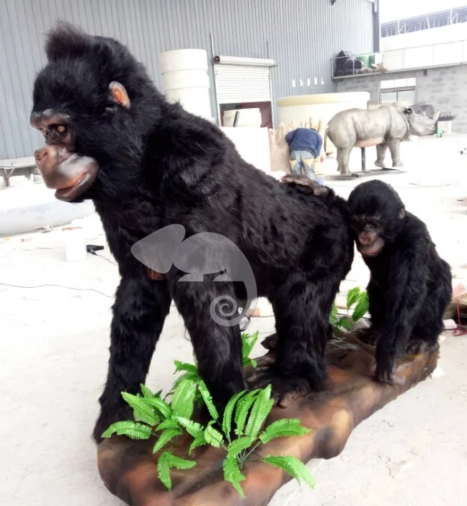 Customized Life Size/giant Animated Wild Animal Gorilla Monkey Models ...
