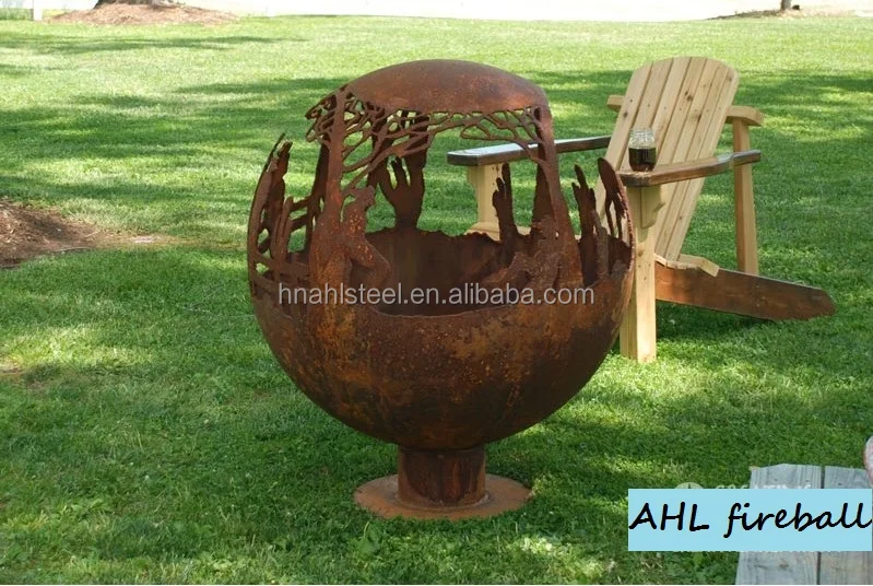 Campfire Fireball Fire Pit Metal Sphere Fireball Outdoor - Buy Campfire ...