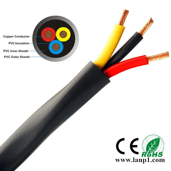 3core Electric Cable PVC Insulated Type - Durable & Versatile
