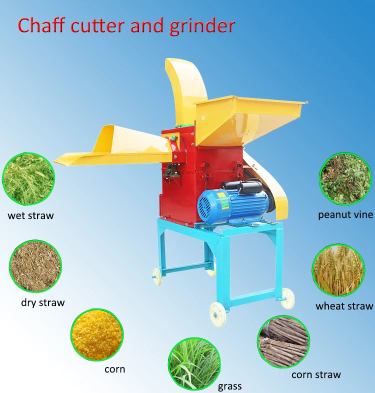 Electric Hay Chopper - Efficient Fodder Corn Silage Cutter