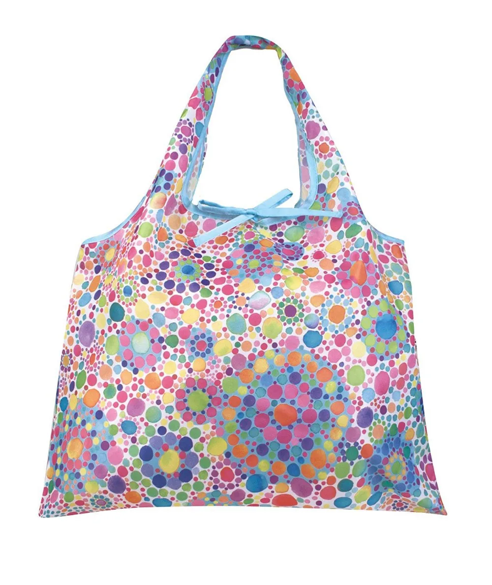 Custom Reusable Folding Shopping Bags With Tote Folding Travel Recycle ...