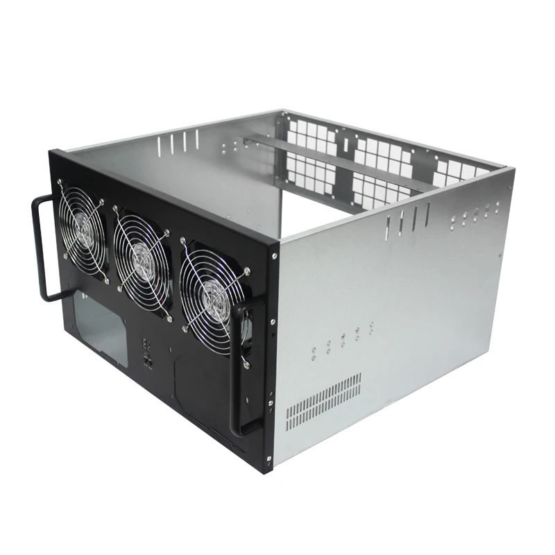 6U GPU Server Case - Efficient Storage for 6 Graphics Cards