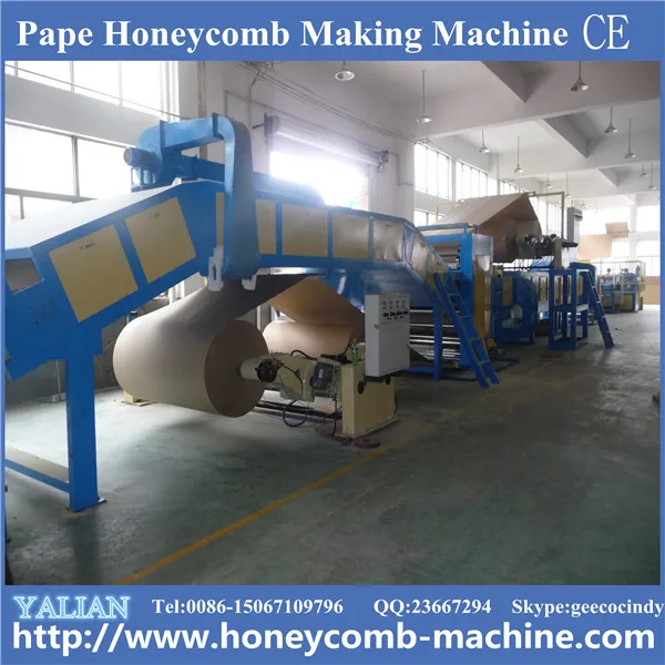 Full Automatic Paper Honeycomb Cardboard Production Line Machine Use For Panel - Buy Honeycomb ...
