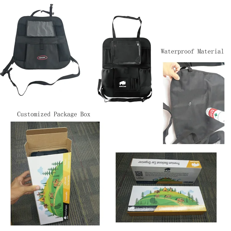 Luxury Car Back Seat Organizer With Tablet Holder - Large Touch Screen ...