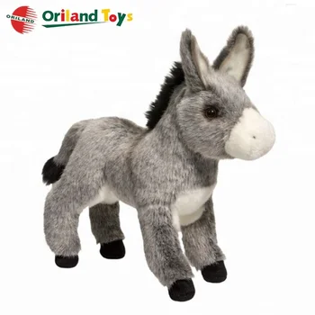 Custom Cute Lifelike Soft Stuffed Grey Dancing Donkey Plush Toys - Buy ...