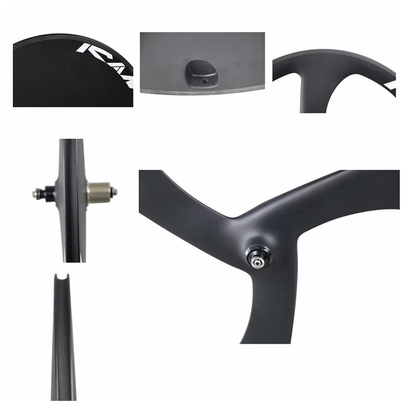 2021 Carbon Tri Spoke Wheel - 700C Toray T700 Disc Brake