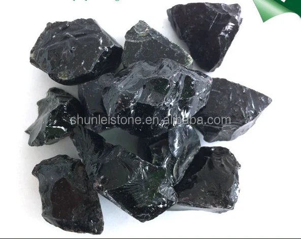 Natural Dark Yellow Glass Rock for Landscaping - Shunlei