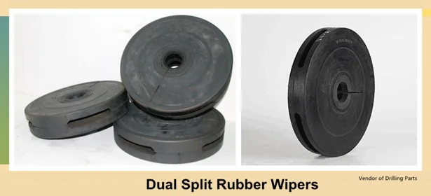 3 1/2",4 1/2" Flat Split Dual Drill Pipe Wipers - Buy Drill Pipe Wipers ...