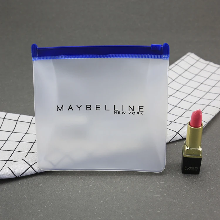Custom Frosted Eva Plastic Pvc Zip Lock Cosmetics Bag - Buy Frosted ...