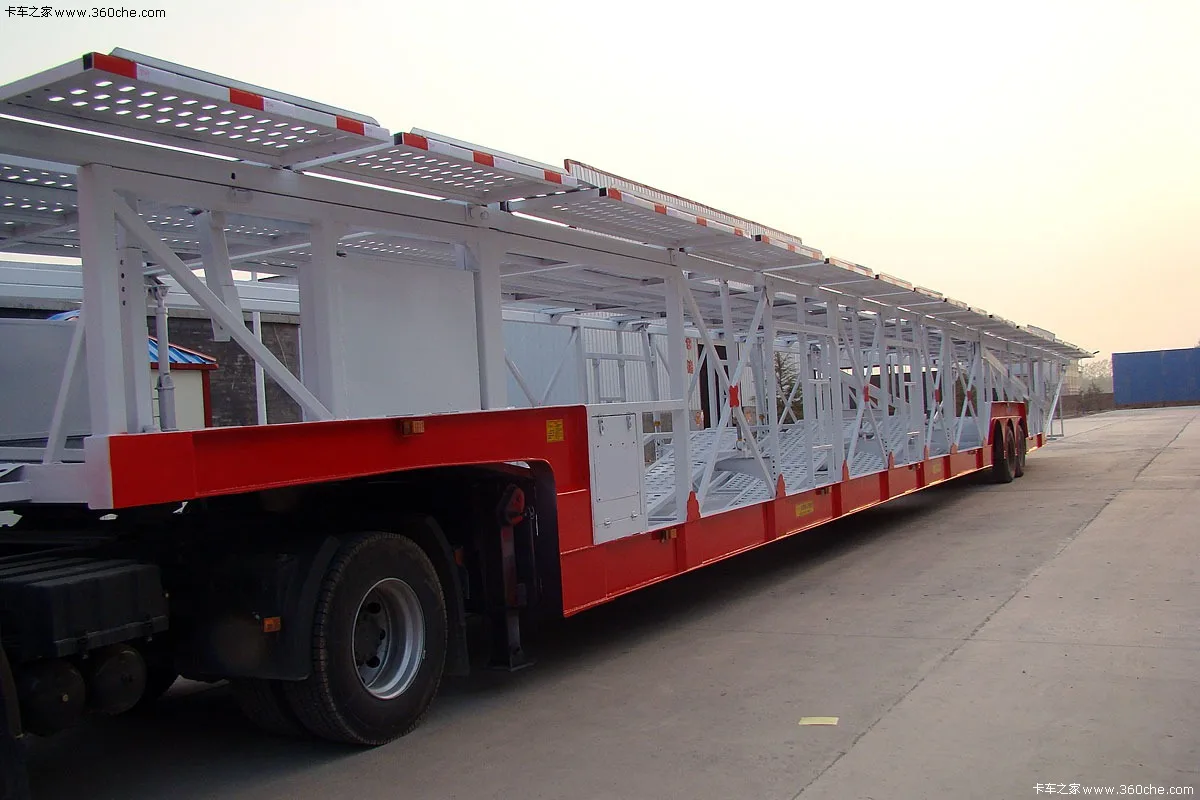 2 Axles 3axles 5-12 Vehicle Large Capacity Car Transporter Trailer Five ...