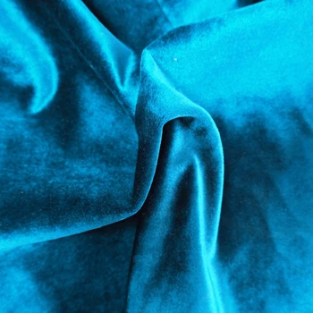 Blue Velvet Upholstery Fabric Bonded Shining Fabrics Blue Velvet Fabric ...