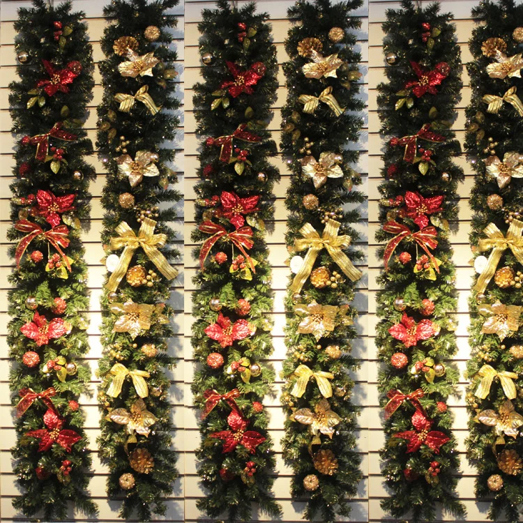 Amazon Wholesale Pre Lit Christmas Decorations Garland Pvc Led Long ...