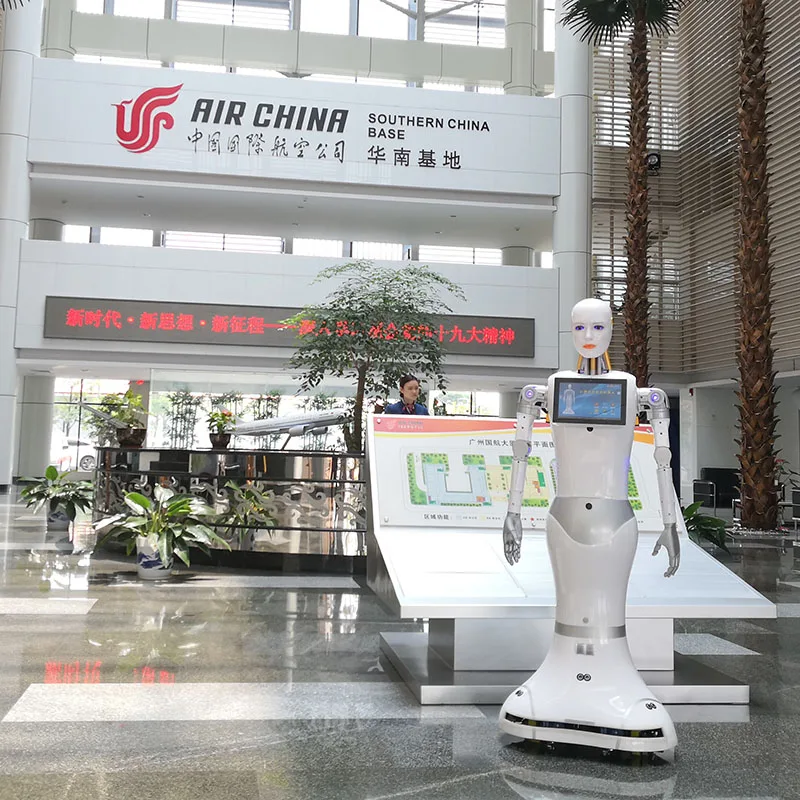 Advanced Humanoid Intelligent Robot Automated Guided Vehicle Shopping ...