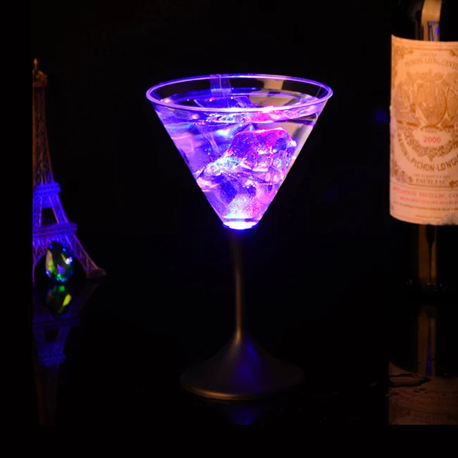7 Led Color Changed Light Up Led Cocktail Glass With Led Lights - Buy ...