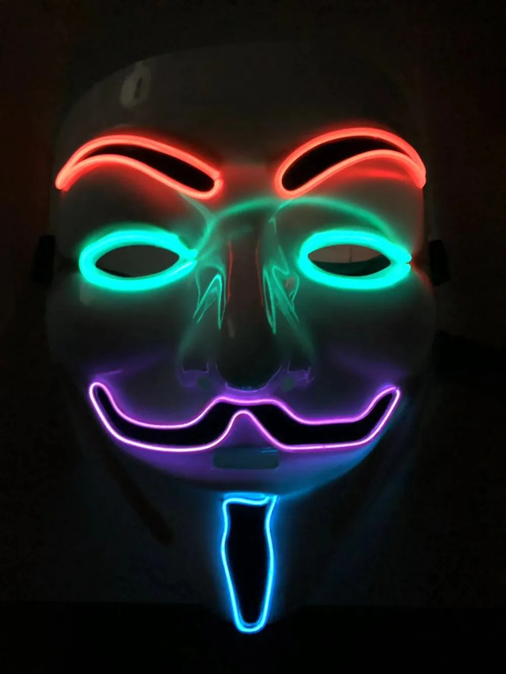 Four Color Led Purge Mask Neon Party Mask For All Festivals - Buy Led ...