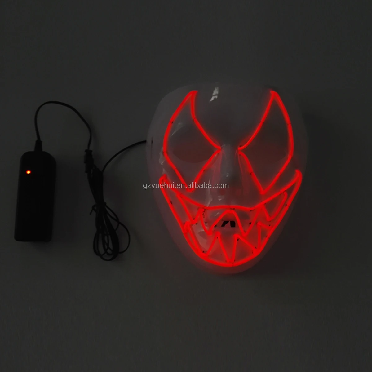 Glowing Halloween Masks - Terrifyingly Fun EL Wire Designs