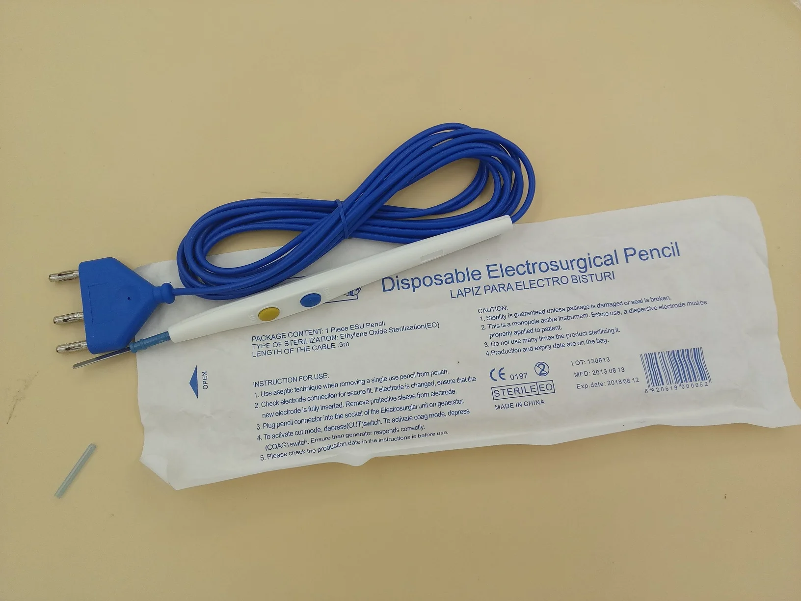 Disposable Medical Electrosurgical Esu Pencil With Cable Iso Ce ...