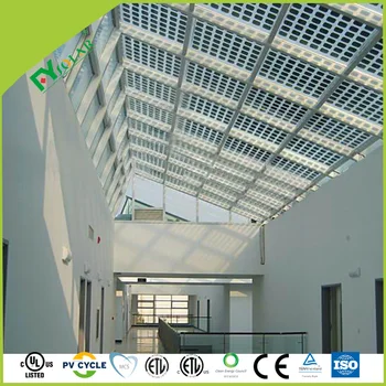 See Through Transparent Double Glass Solar Panel For Bipv - Buy See ...